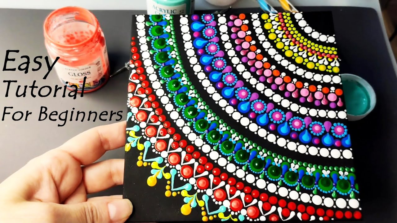 Step By Step Beginner Mandala Dot Painting