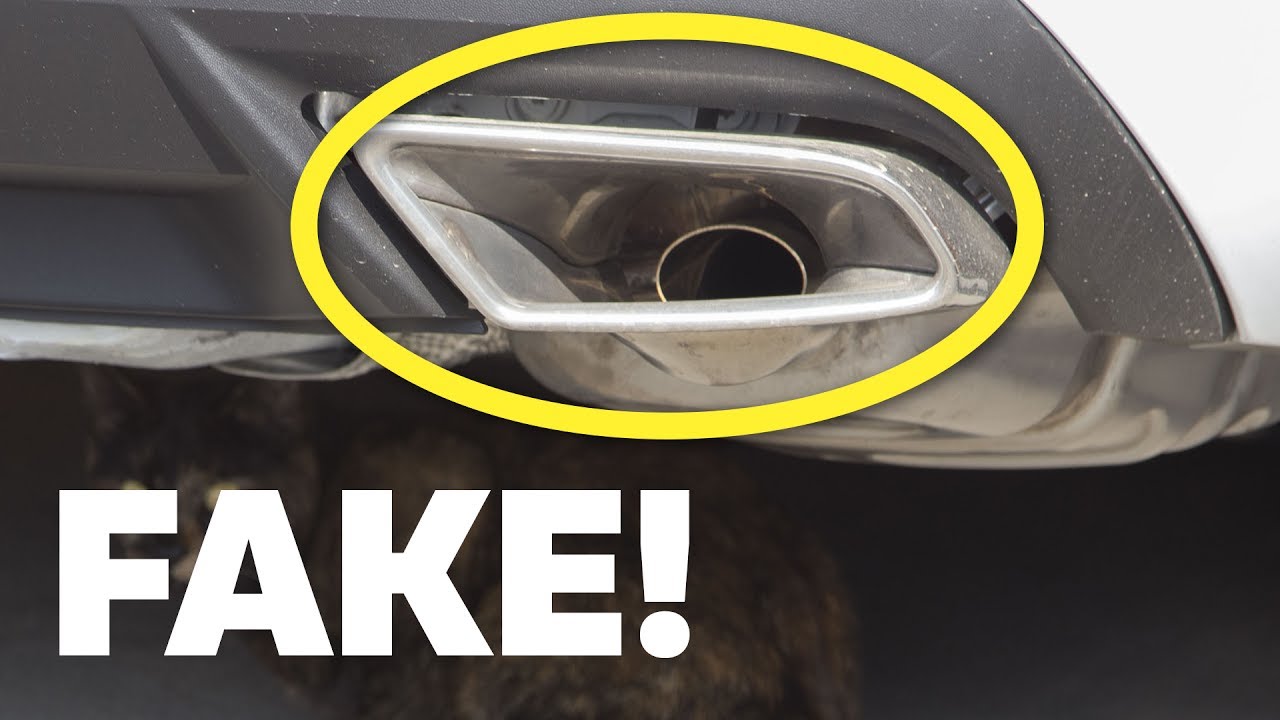 7 Fake Exhaust Pipes That Make Expensive Cars Look Cheap Youtube