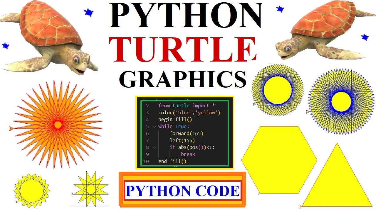 Turtle Graphics Using Python Turtle Star 04 Xray Pixy Youtube