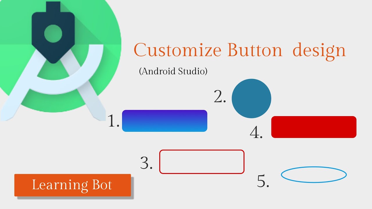Customize Button Design Round Button Edittext Border In Android