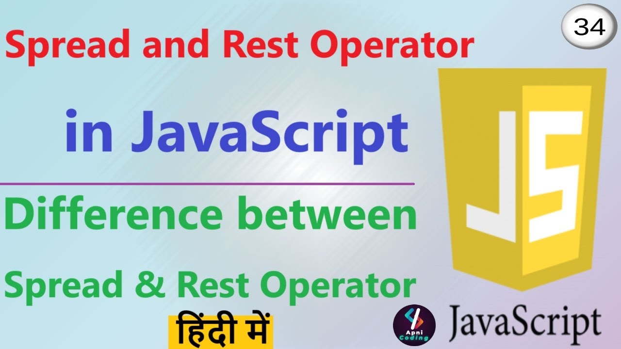 34 Spread And Rest Operator In Javascript Rest Operator Vs Spread