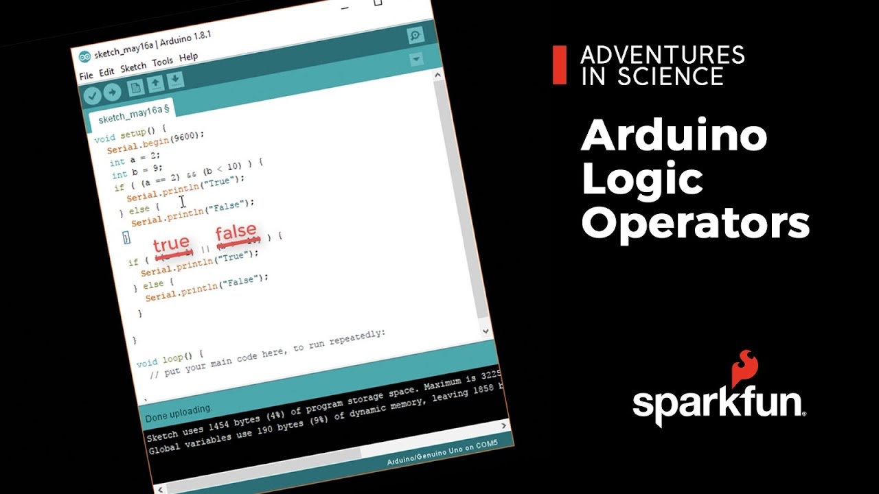 Arduino Programming Logical Operators Youtube