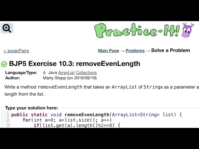 W3resourcecom Java Array Exercise53 Diploma In It Networking