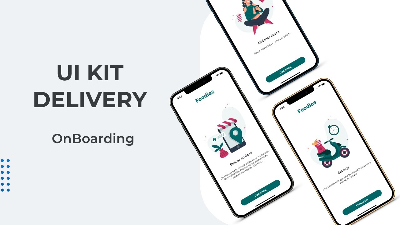 Flutter Ui Speed Code Ui Kit Delivery Onboarding Youtube