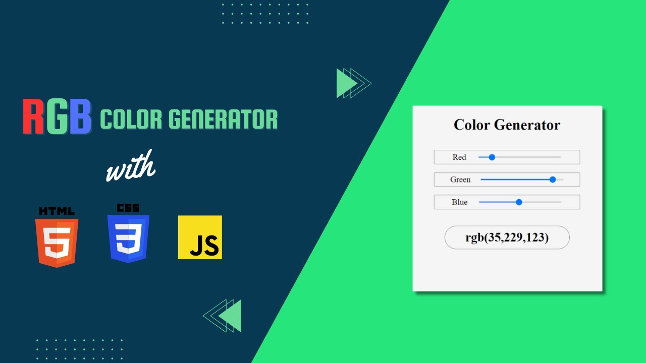 Rgb Color Generator Create Stunning Background Colors Html Css