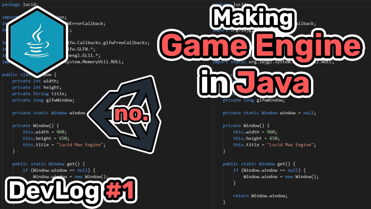Making A Game Engine Using Java Devlog 01 Starting Off Youtube