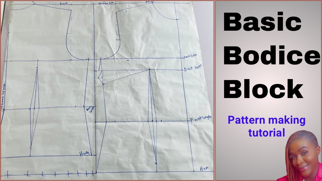 How To Draft A Basic Bodice Pattern Block Using The Bust Dart