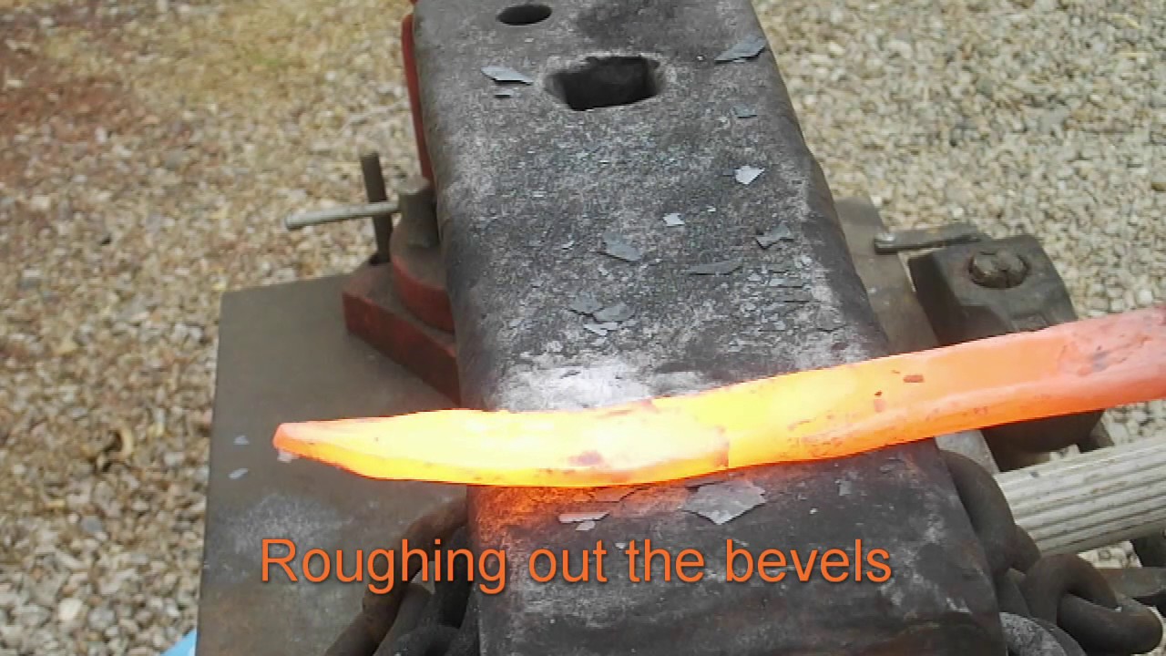 Blacksmithing Forging A Sword Part 1 Youtube