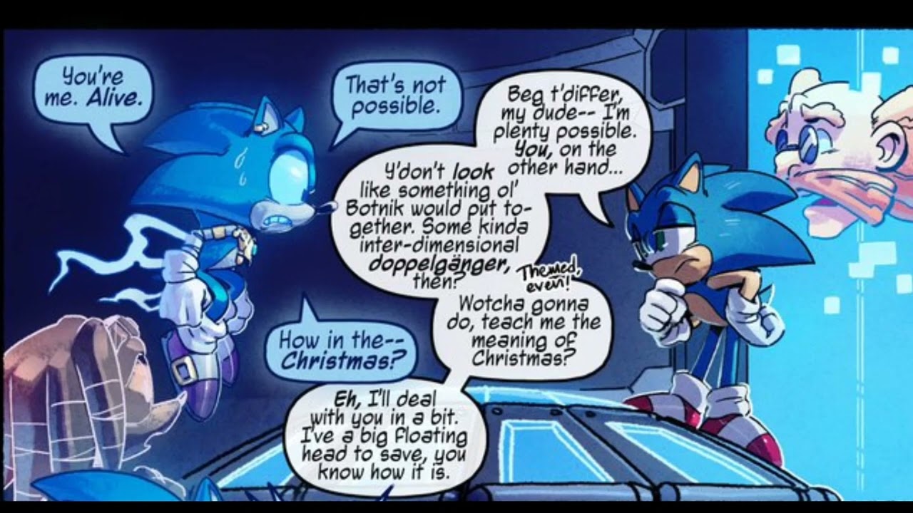 Sonic Comic Dub Ghost Sonic Meets Fleetway Comic Sonic Youtube