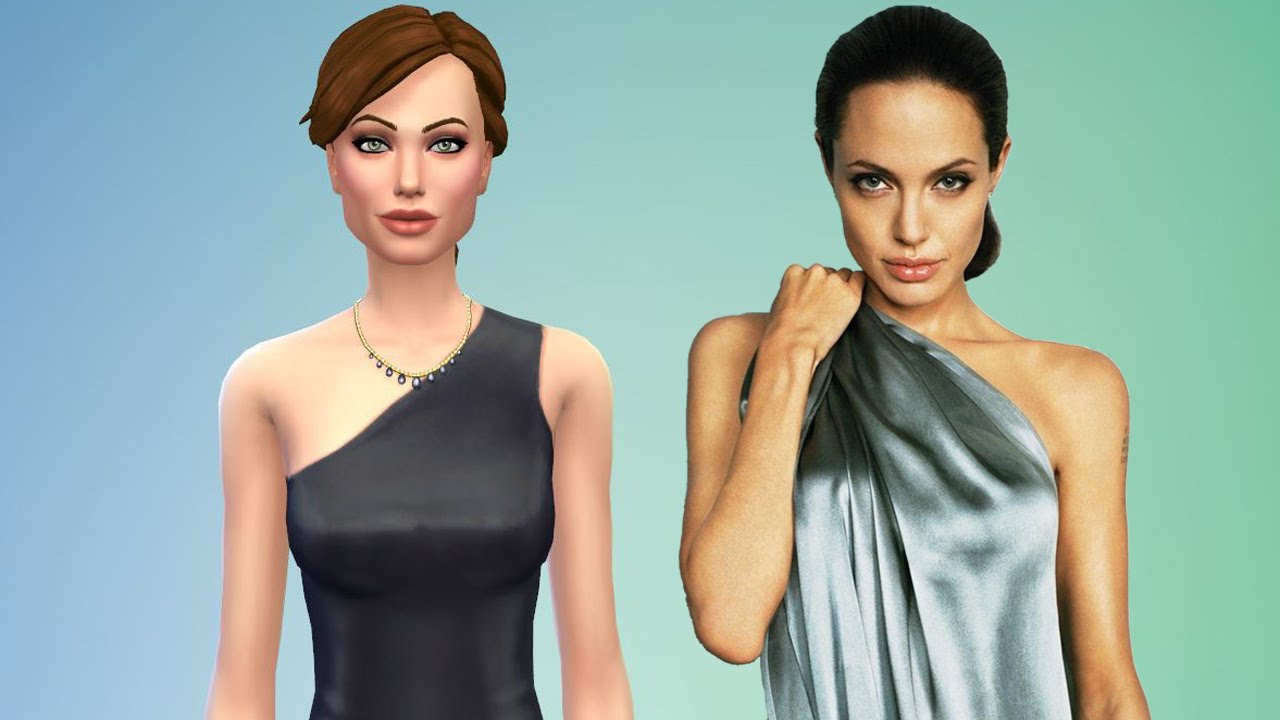 Actress Angelina Jolie Best Celebrity Sims Of The Sims 4 Community
