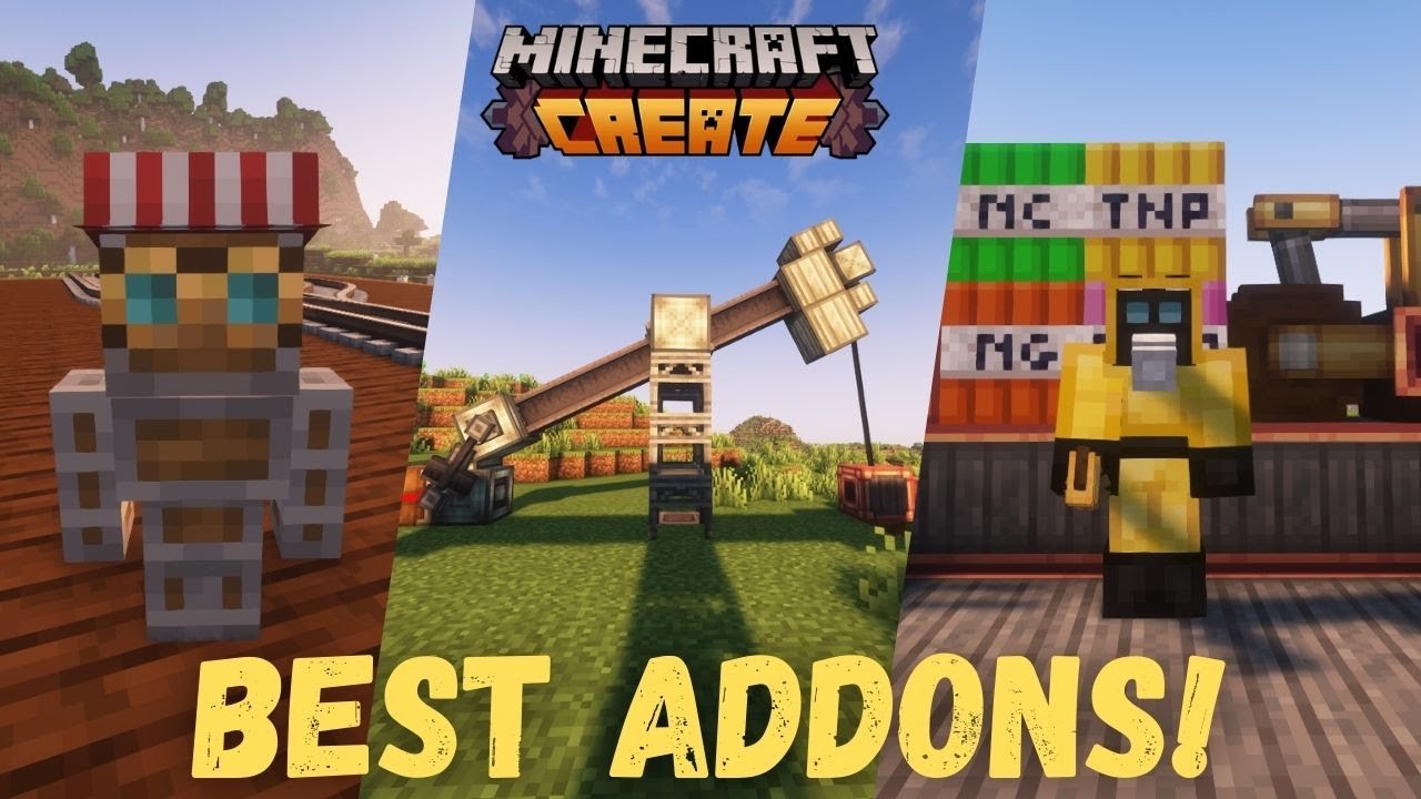 10 Amazing Addons For Minecraft Create Mod To Improve Your World Youtube