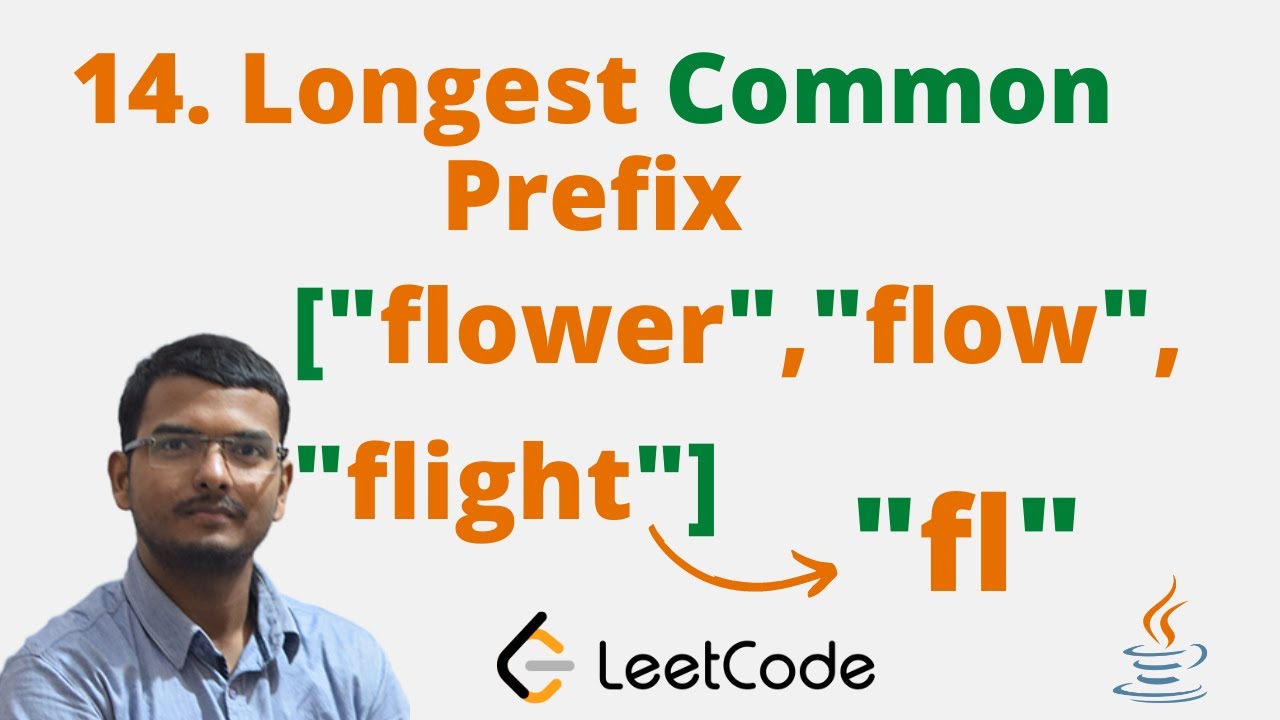 14 Longest Common Prefix Java Leetcode Hindi Youtube