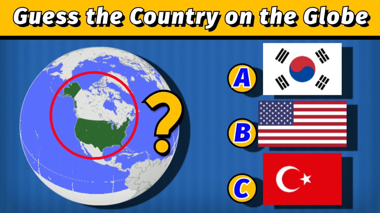 Guess The Country On The Map Globe Geography Quiz Challenge Youtube