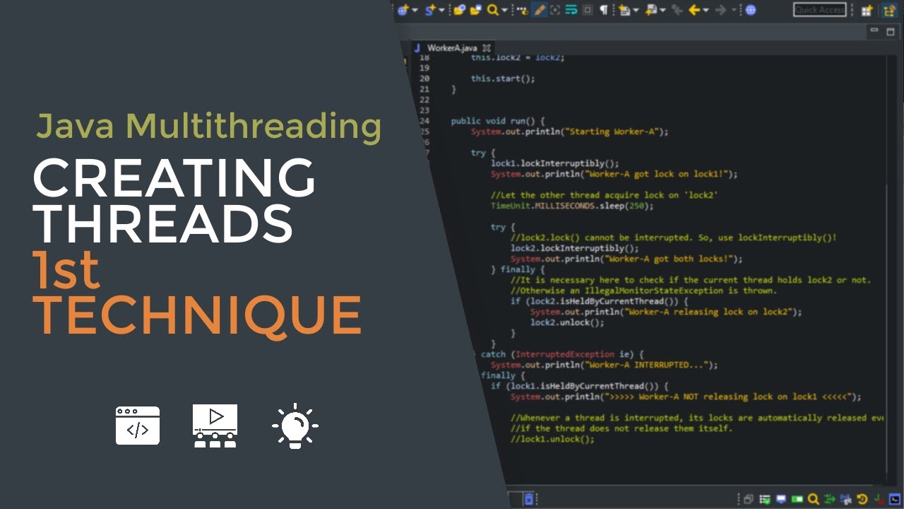 Java Multithreading 03 Creating Threads Using Threads Api 1st