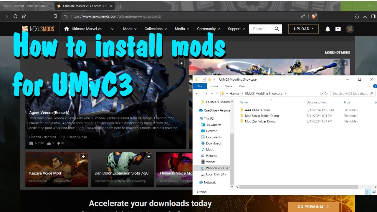 Umvc3 How To Install Character Mods Pc Steam Version Youtube