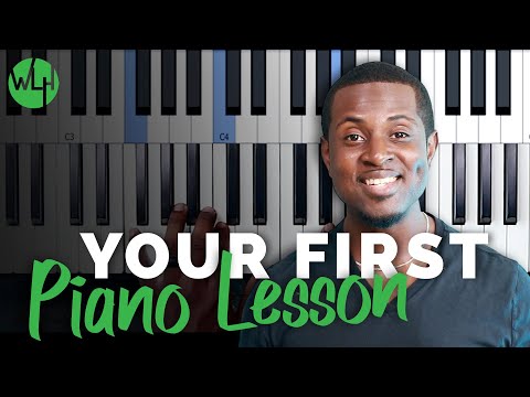 My First Piano Lesson For Beginners Youtube