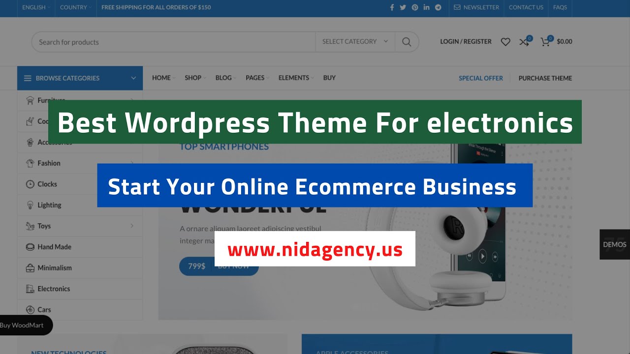 Best Wordpress Theme For Electronics Youtube