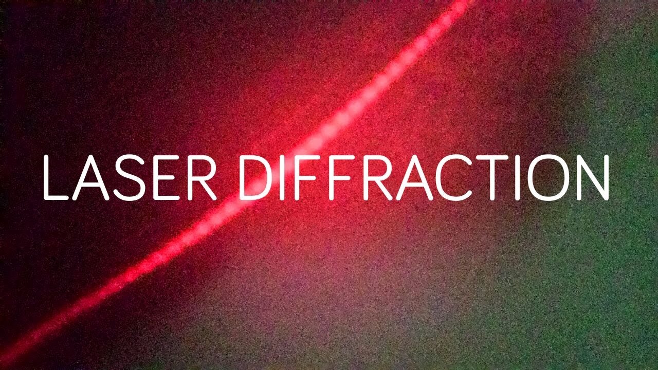 Diy Laser Diffraction Experiment Youtube