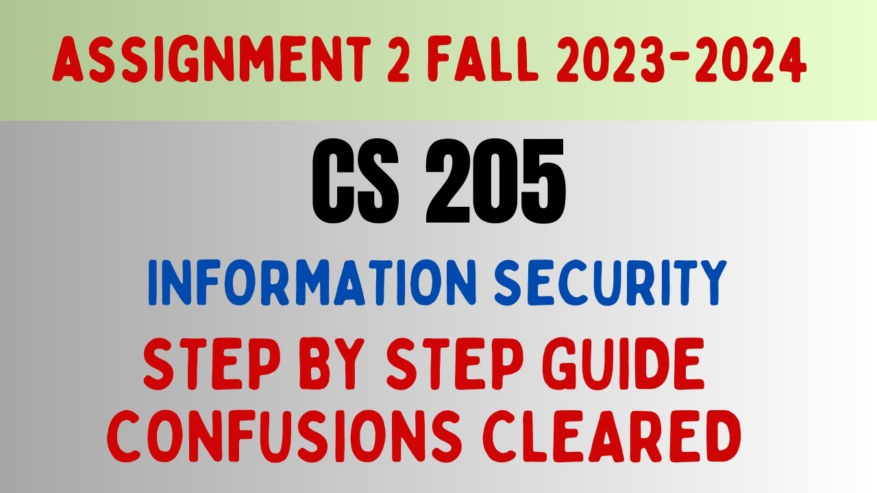 Cs205 Assignment 2 Solution Step By Step Guide Clearing Confusions