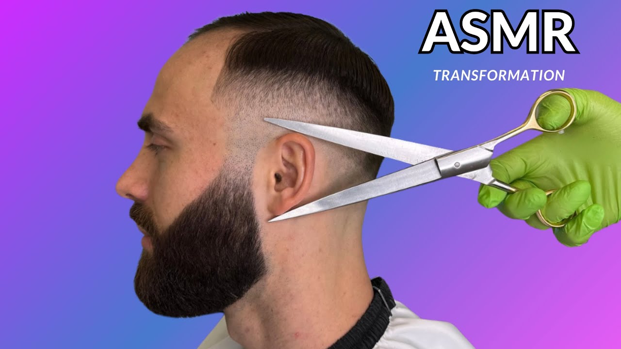 Asmr Relaxing Haircut Beard Trim пёџ Real Barber Sounds For Sleep