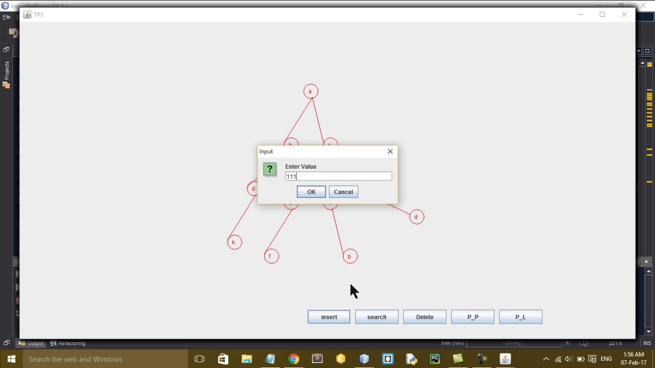 Binary Tree In Java Gui Youtube