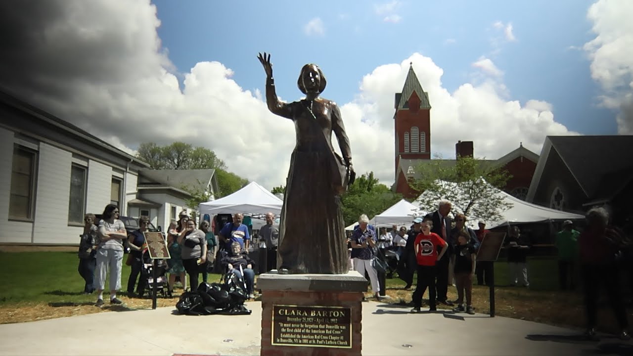 Unveiling The Clara Barton Statue Dansville Ny Youtube