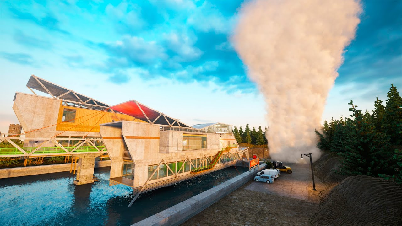 Realistic Tornado In A Museum On The Water Teardown Youtube