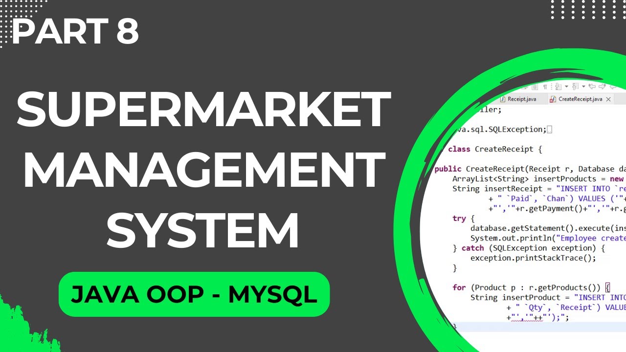 Supermarket Management System Using Java Object Oriented Programming