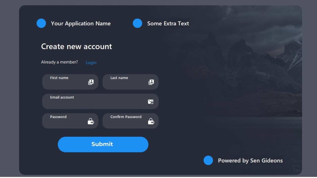 Python Tkinter Modern Login And Registration Form Gui Sign Up And