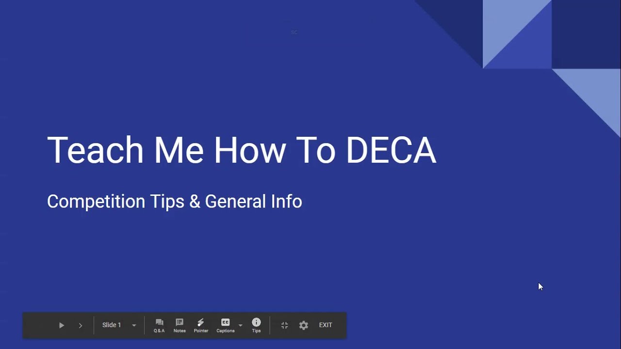 Teach Me How To Deca Competition Tips And General Info Youtube