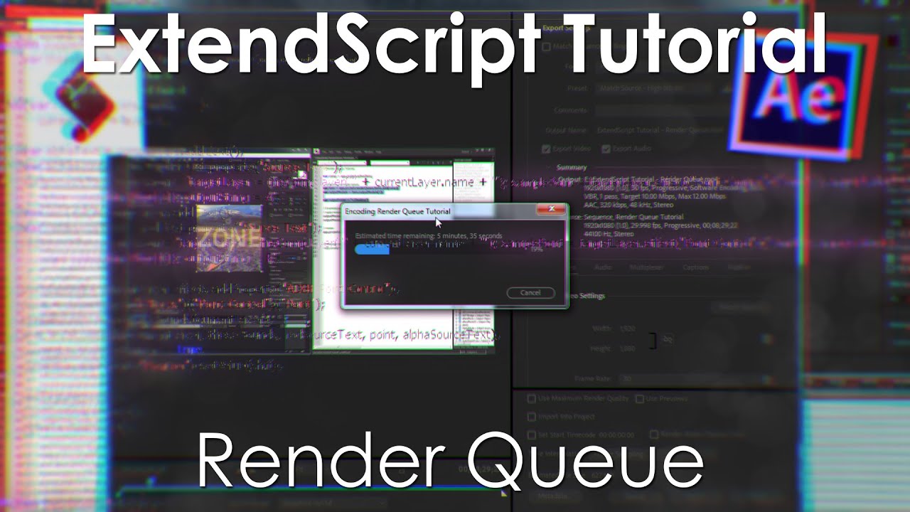 After Effects Scripting Tutorial Render Queue Youtube