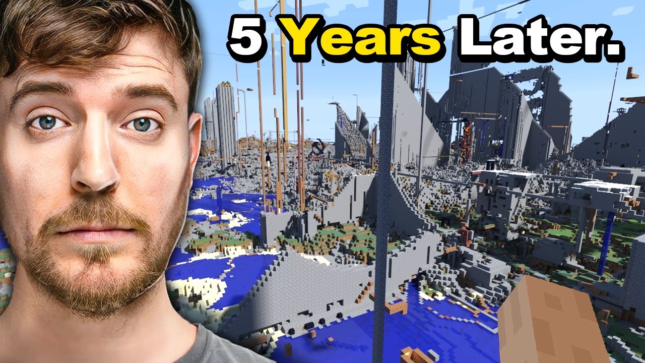 Exploring Mrbeasts Abandoned Minecraft Server Youtube
