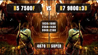Amd Ryzen 5 7500f Vs Ryzen 7 9800x3d 1080p 1440p 4k Sould We Upgrade ...