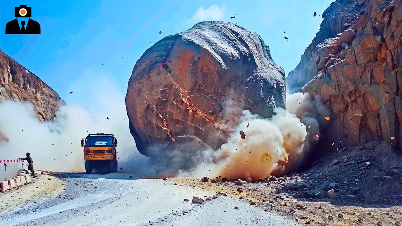 Massive Rockfalls Caught On Camera 1 Youtube