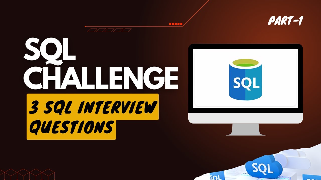 Sql Challenge Sql Interview Question 3 Practice Sql Questions