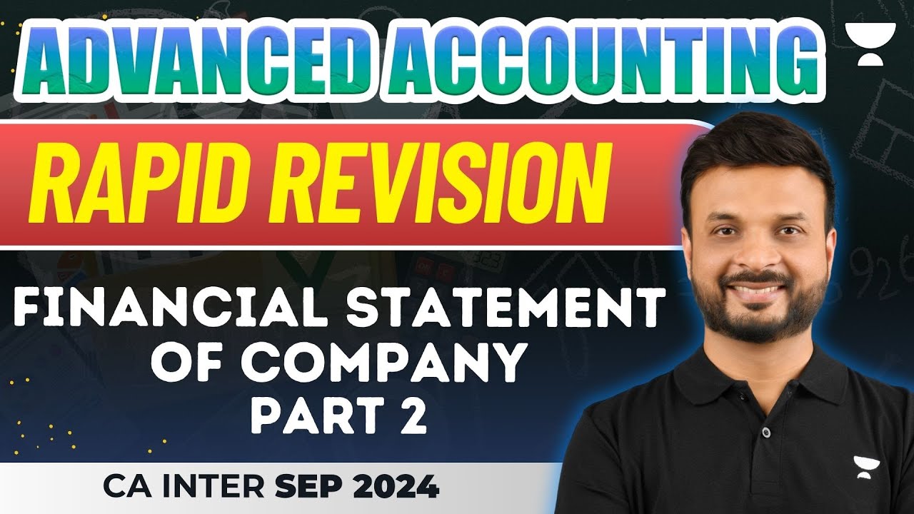 Financial Statement Of Company Part 2 Adv Accounting Rapid
