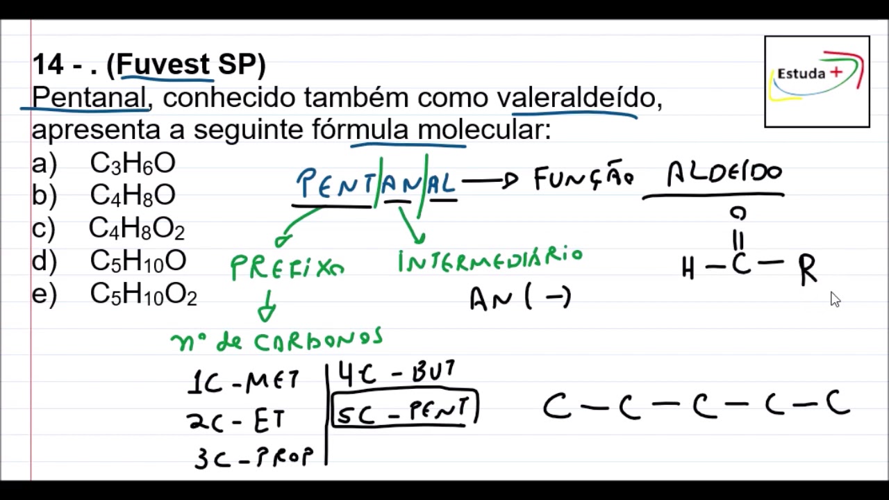 Quimica Organica Pentanal Explicado Sencillamente Soluciona