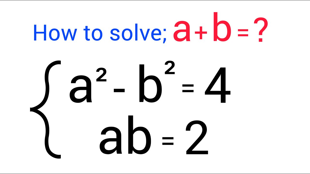A Nice Math Olympiad Algebra Problem Youtube