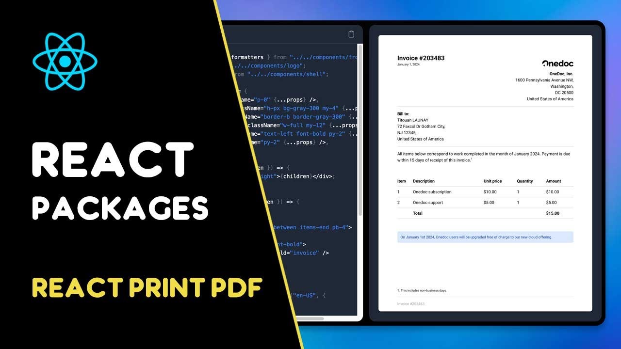 React Print Pdf Build And Generate Pdf Using React Youtube
