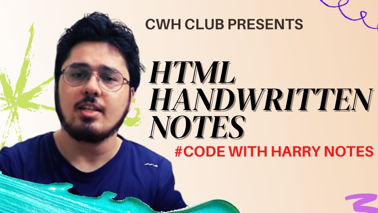 Html Handwritten Notes Codewithharry Lecture Youtube