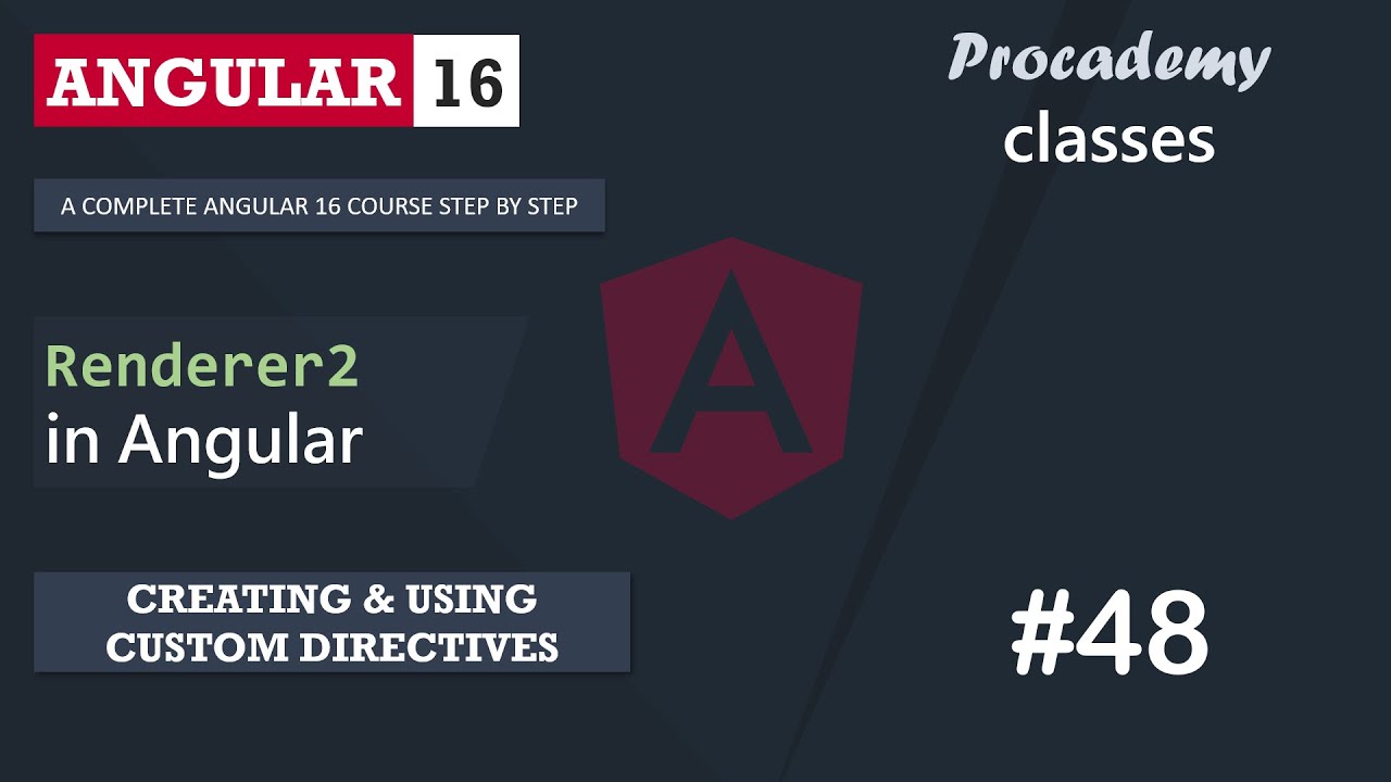 48 Renderer2 In Angular Creating Using Custom Directive A