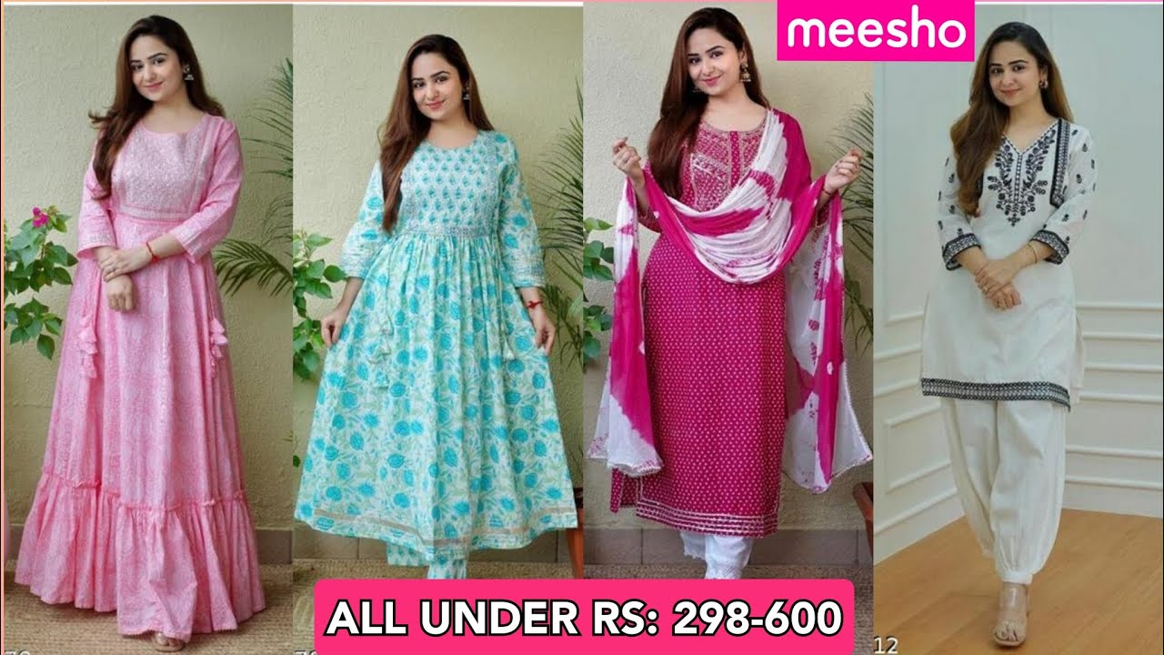 Meesho Dresses Haul Starts Rs 298 Only Best Summer Dresses Haul