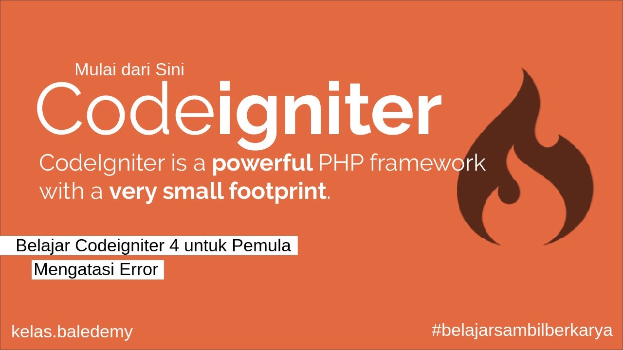 Tutorial Codeigniter 4 8 Mengatasi Error Youtube