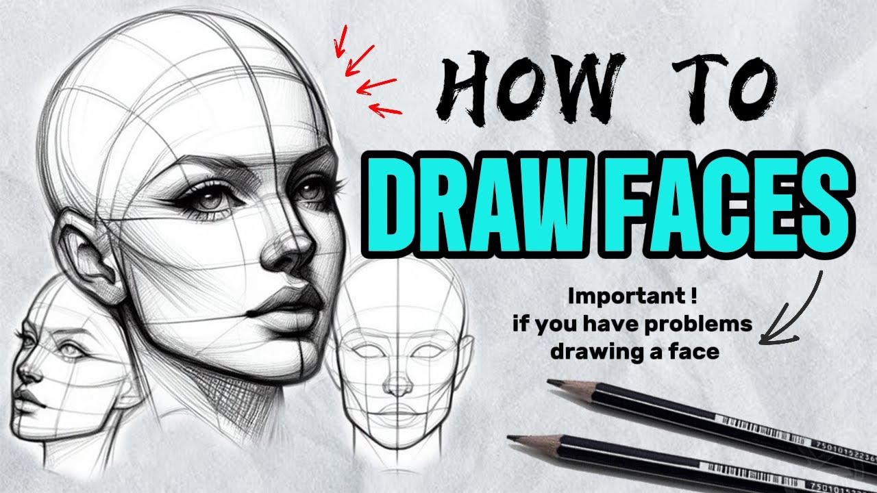 Draw Faces Like A Pro In 5 Minutes Full Tutorial Youtube