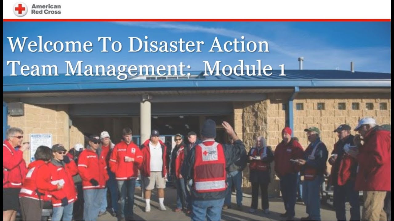 Disaster Action Team Management Module 1 Youtube