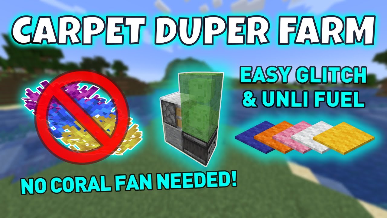 Minecraft Easy Carpet Duper Fuel Farm Tutorial Java 1 21 Youtube