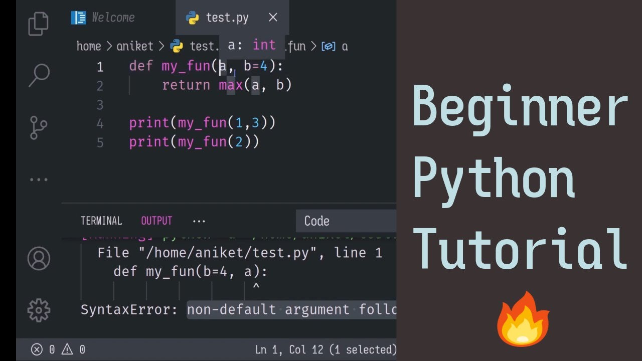 Python Tutorial For Beginners From Zero To Hero Youtube