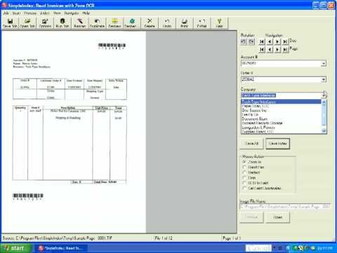 Simpleindex Zone Ocr Demo Youtube