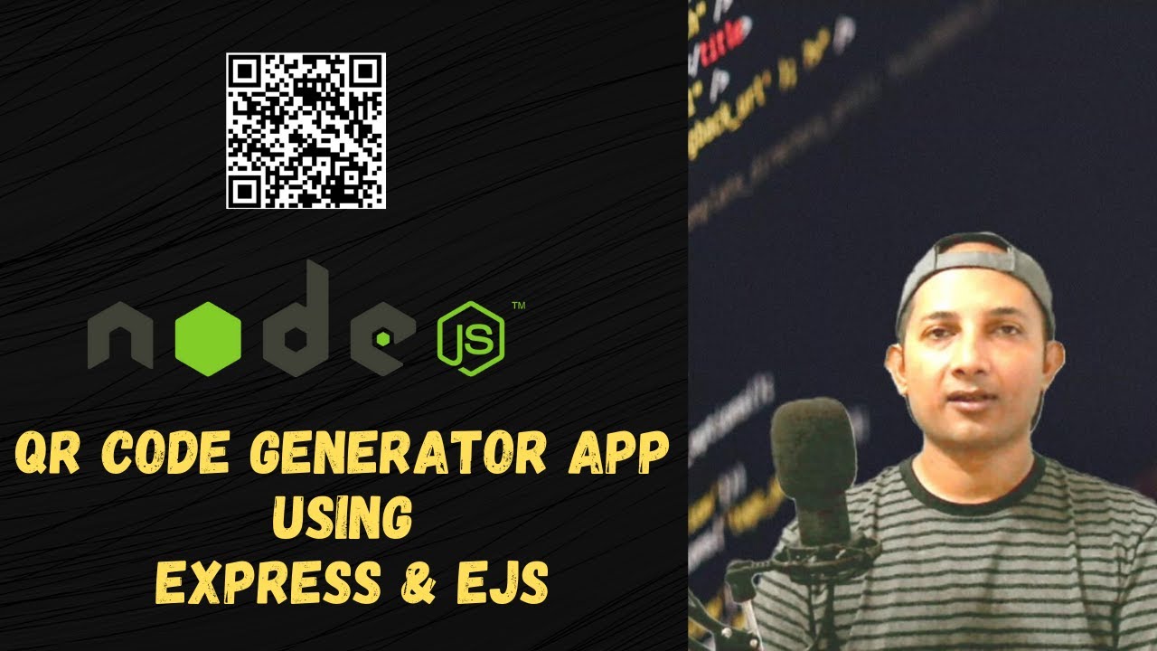 Qr Code Generator App Using Express And Ejs Node Js Youtube