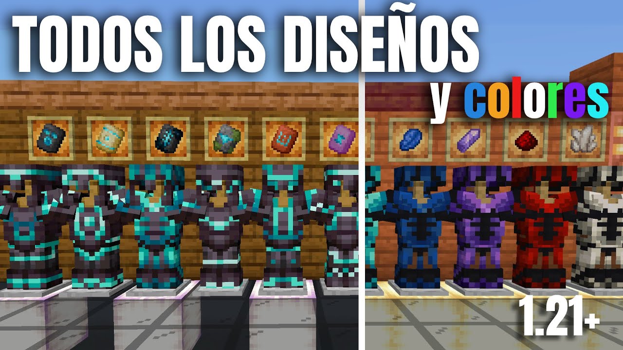 Como Conseguir Todos Los Diseños De Armadura En Minecraft 1 21 Youtube